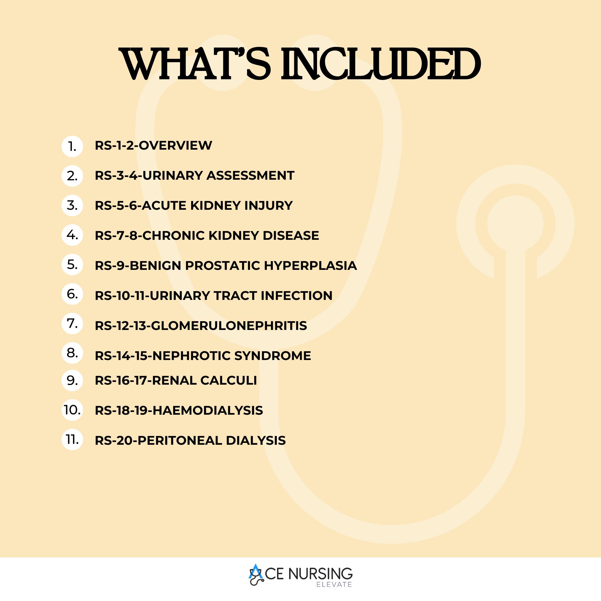 Renal Nursing Study Guide, Kidney Notes, UTI, AKI (PDF) - Etsy