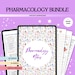 Pharmacology Nursing Study Guide Bundle, Pharmacology Notes (digital ...