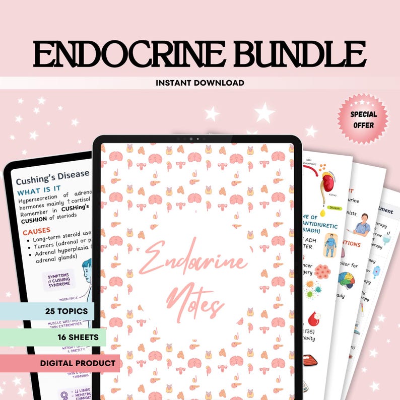 Endocrine Nursing Study Guide, Endocrine System Disorder Nursing Notes ...