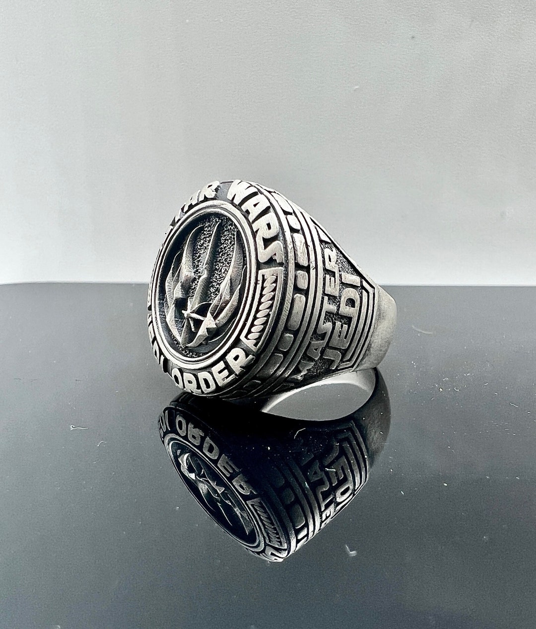 Jedi Master Noah Silver Man Ring Star Wars Silver Mens Ring - Etsy