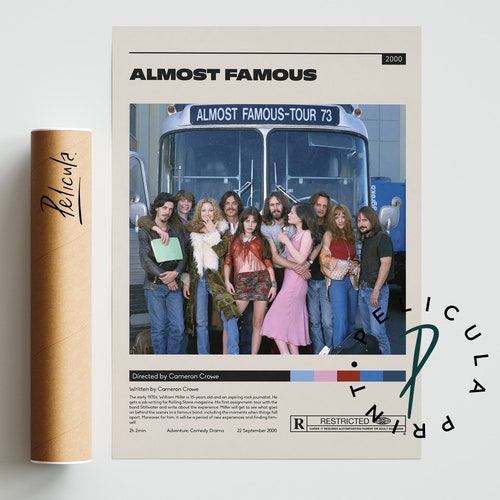 Almost Famous Minimalist Movie Poster - Etsy