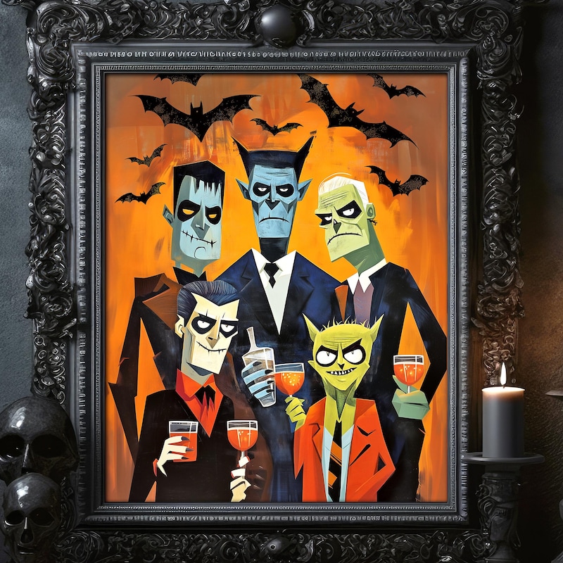 Cute Halloween Poster - Etsy