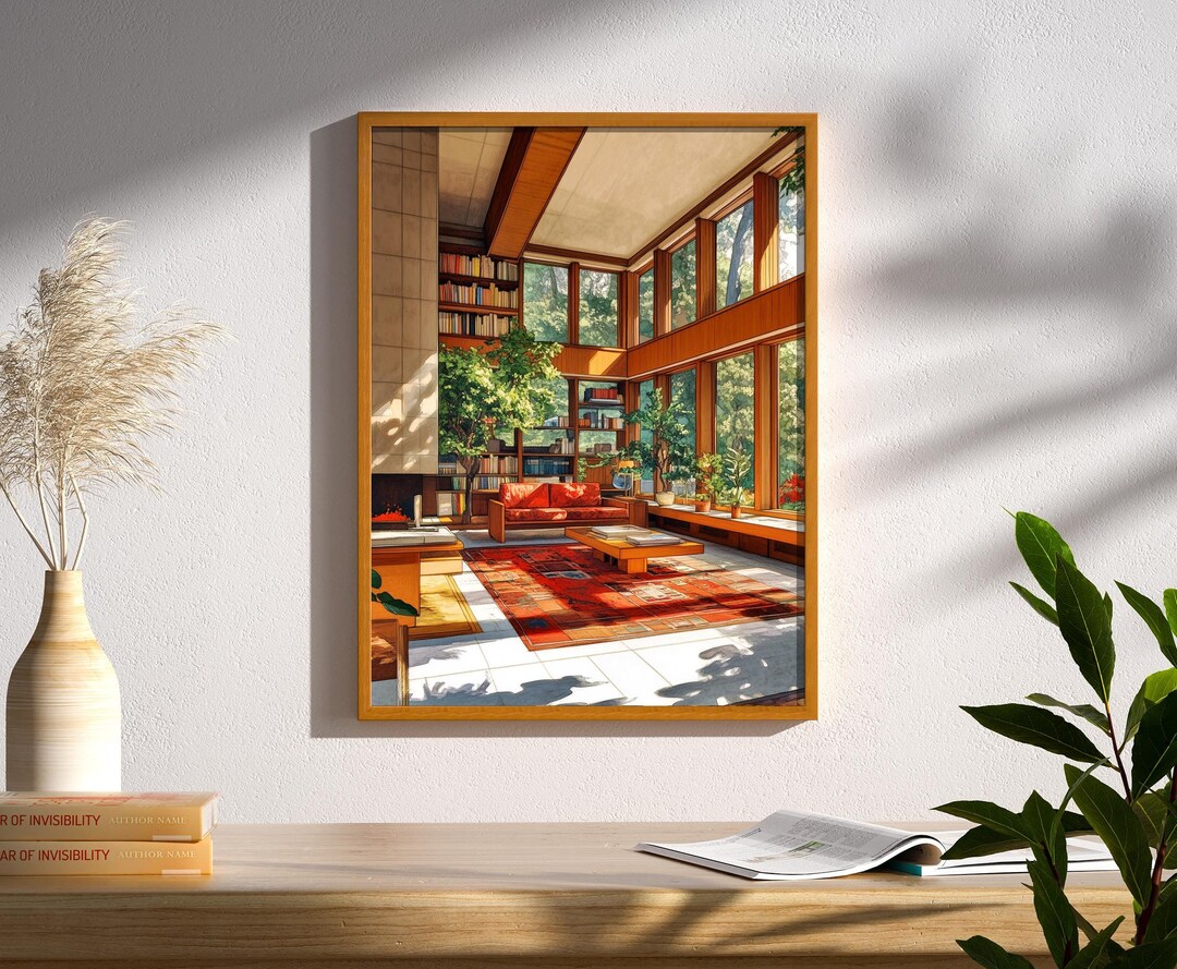Prairie Craftsman Style Home Interior 20th Century Architecture Design ...