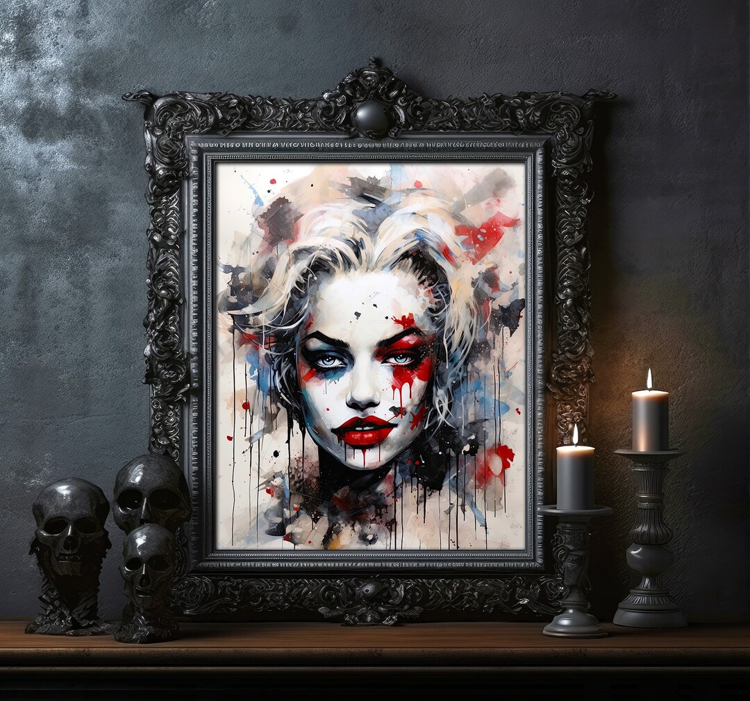 Gothic Pop Art Marilyn Vampiress Vampire Priestess Sorceress Witch ...