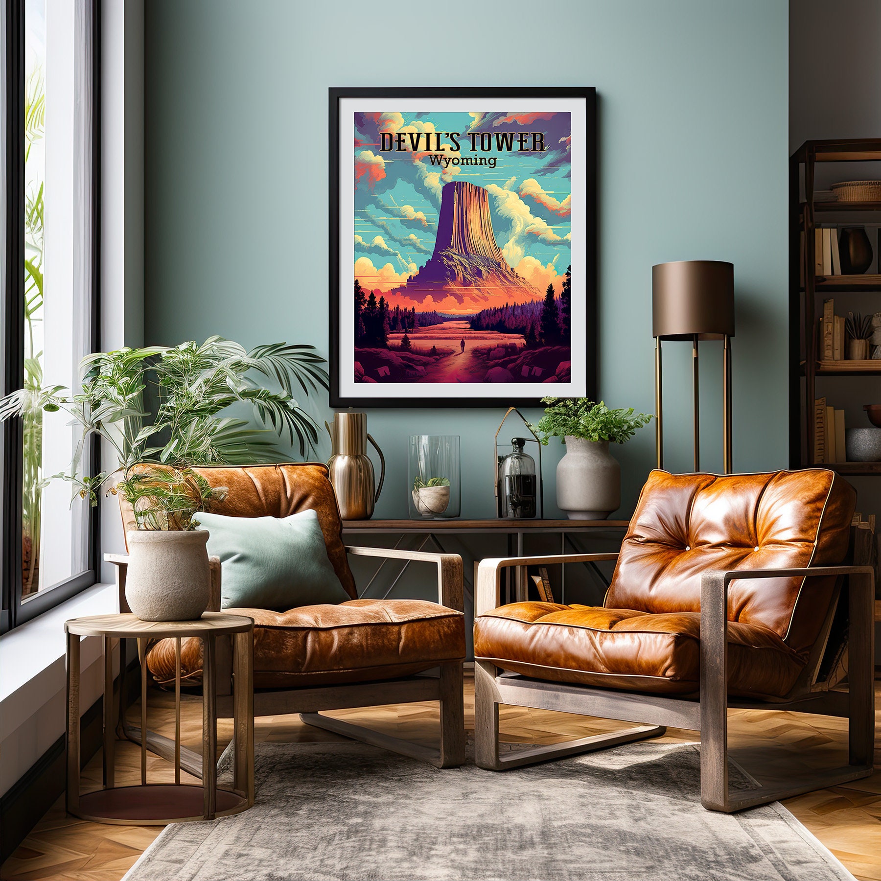 Devils Tower Poster Devils Tower National Monument Wyoming - Etsy