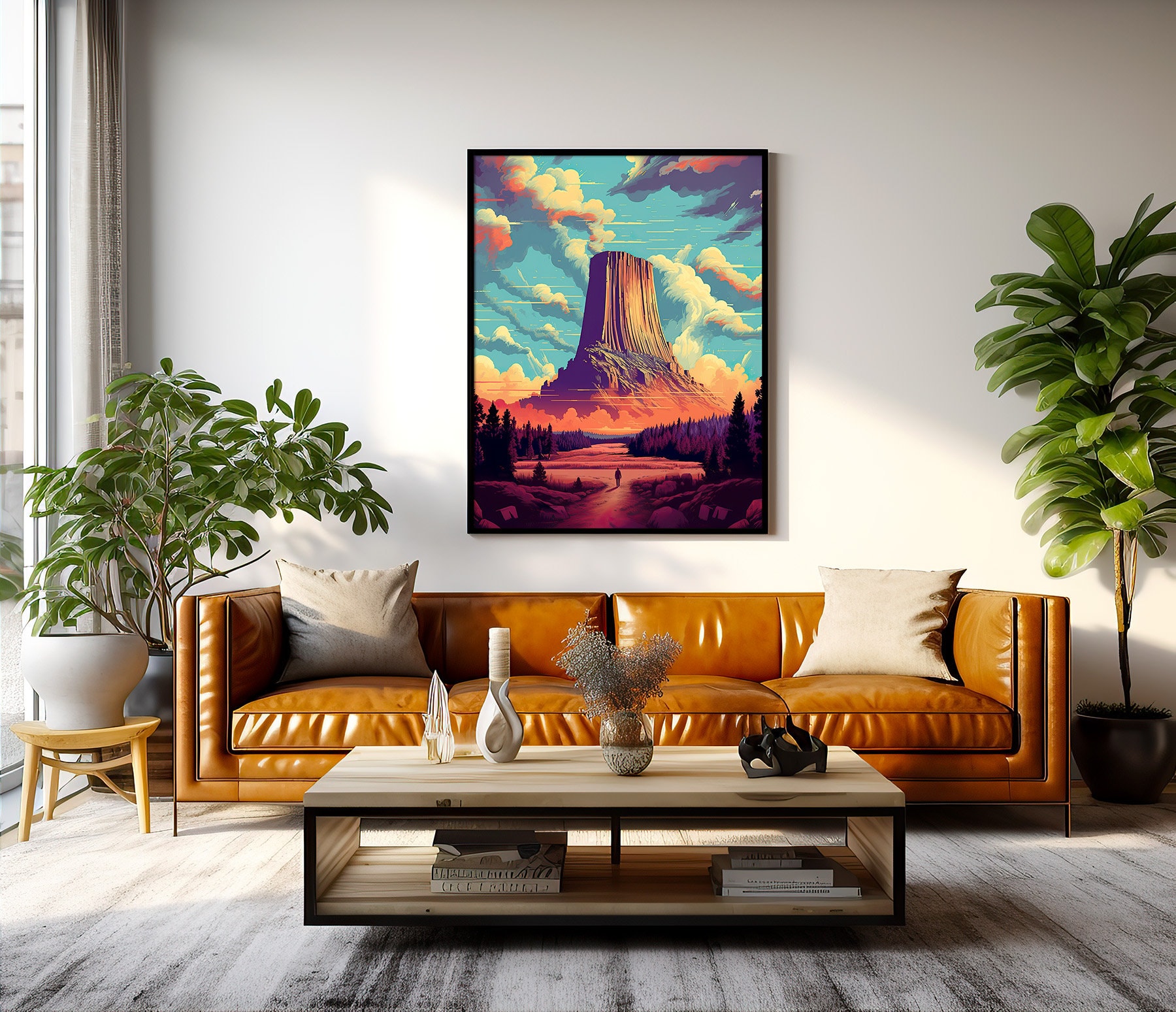 Devils Tower Poster Devils Tower National Monument Wyoming - Etsy