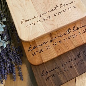 Coordinates Charcuterie Wood Cutting Board, Housewarming Cutting Board ...