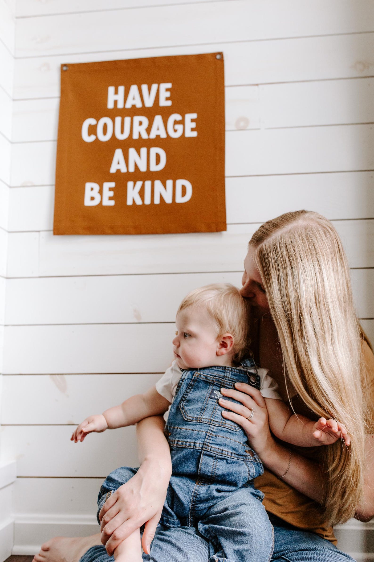 Have Courage and Be Kind Canvas Banner, Modern Home Decor Canvas Flag ...