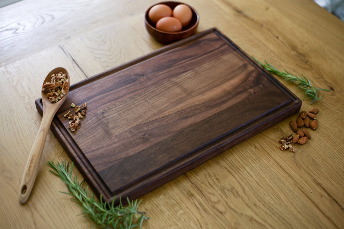 Butcher Block Wood Cutting Board Grill Master Butcher Board - Etsy