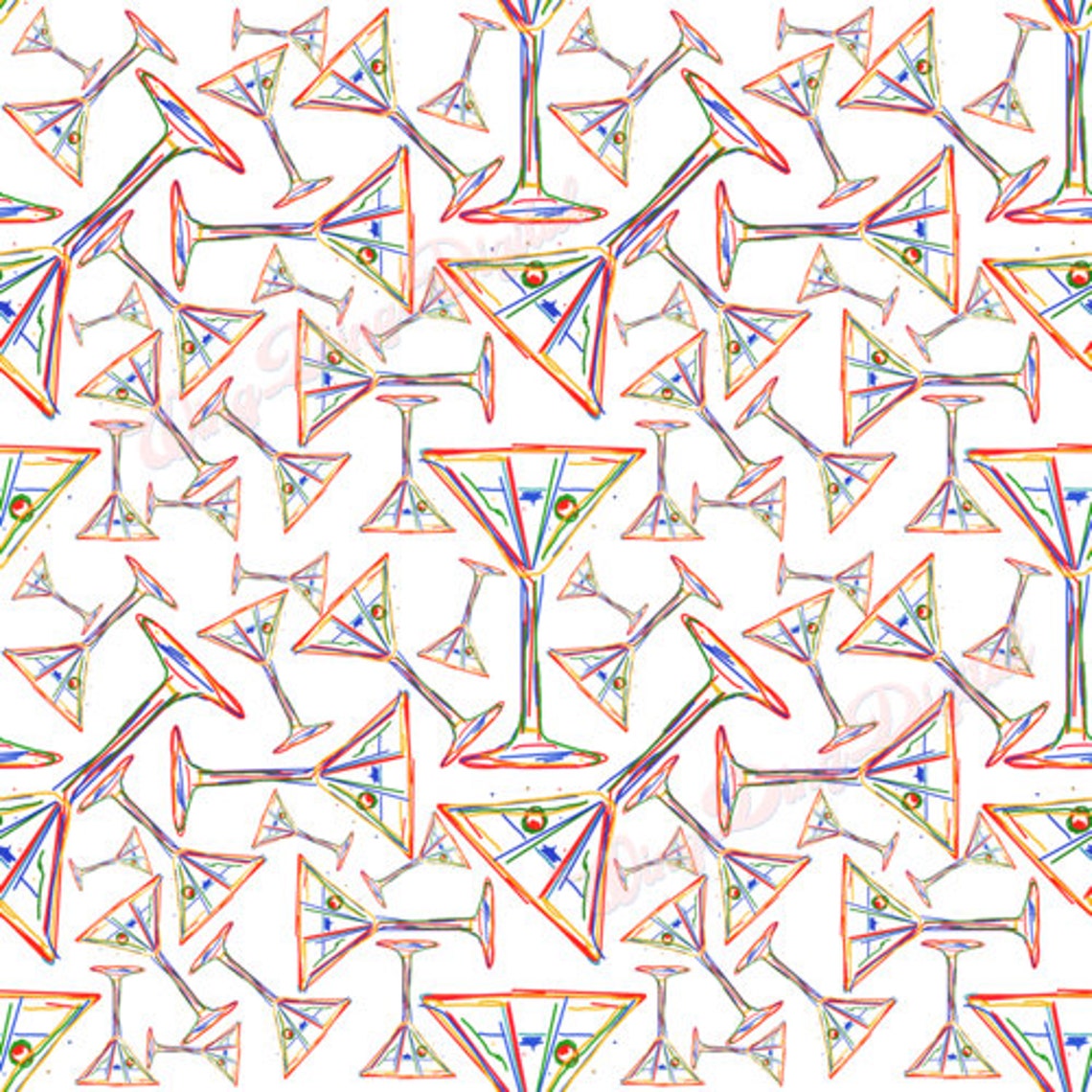 Martini Graphic SVG, Happy Hour, Martini Vector, Party Pattern ...