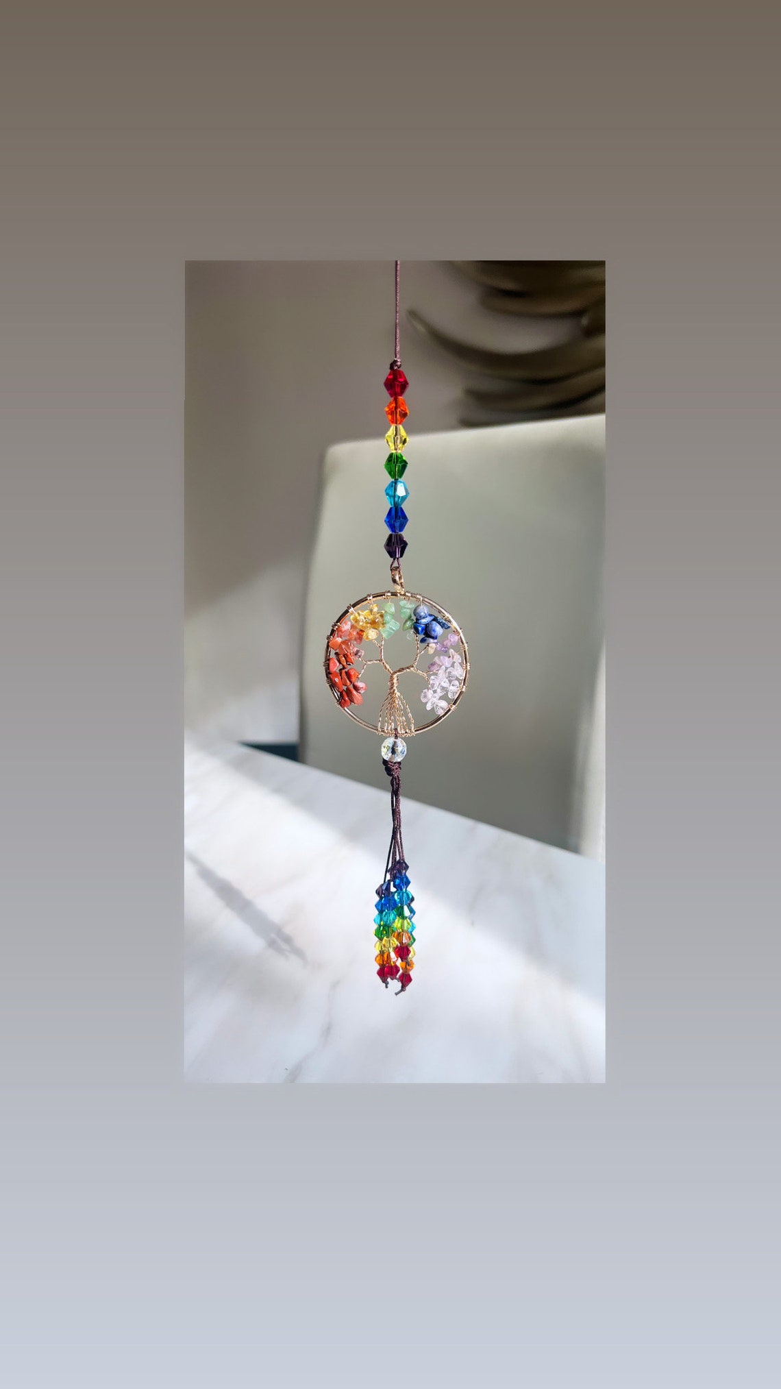 Tree of Life Chakra Sun Catcher / Chakra Sun Catcher / Tree of Life ...