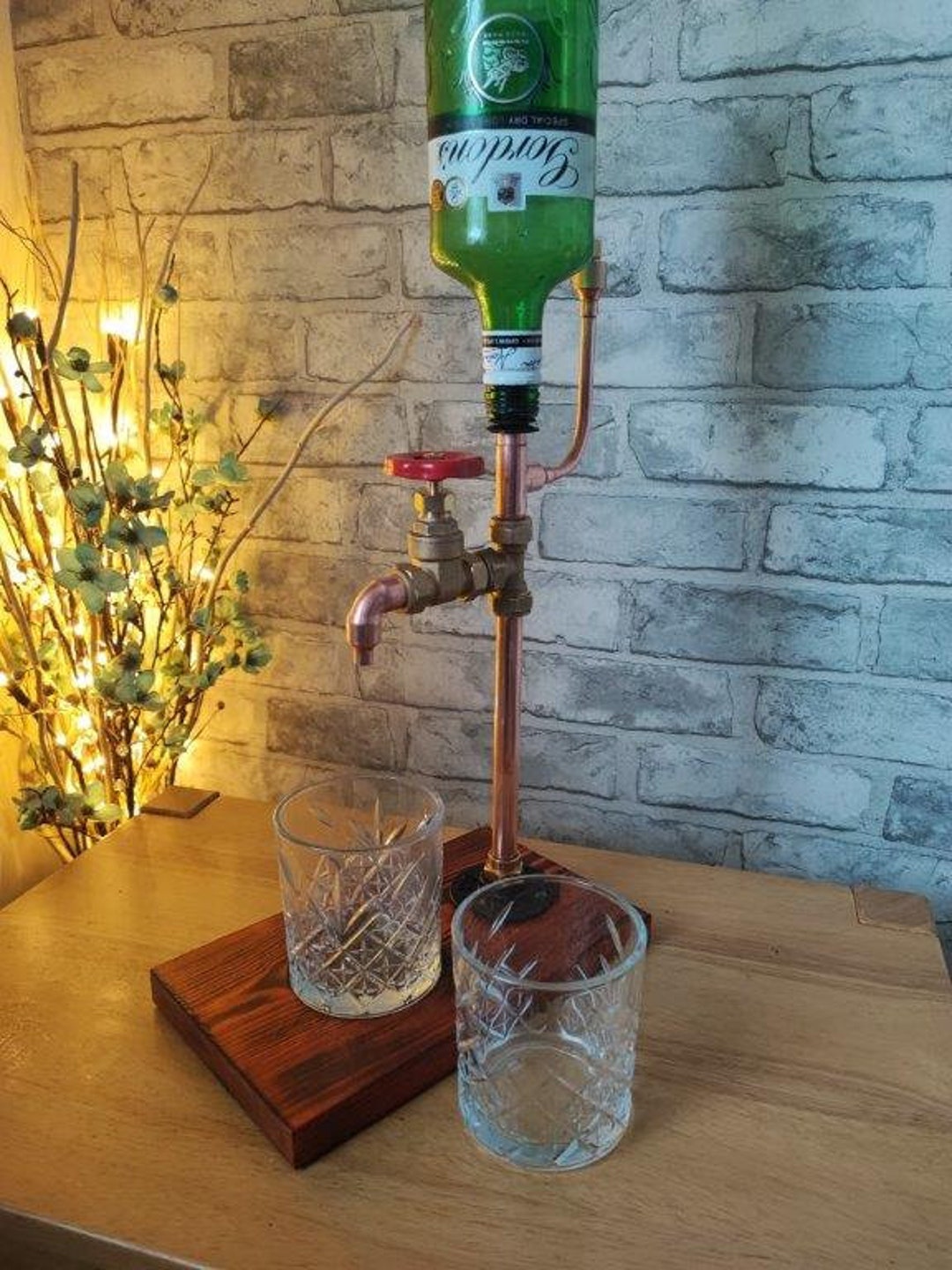Unique Copper Pipe Drinks Dispenser: Ideal 7th Wedding Anniversary Gift ...