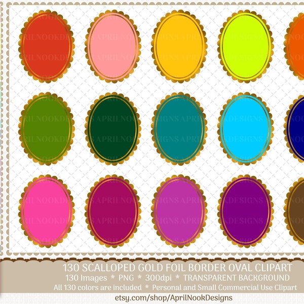 Gold Border Labels - Etsy