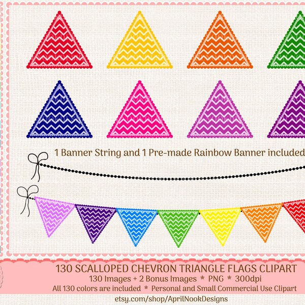 Chevron Pennant - Etsy