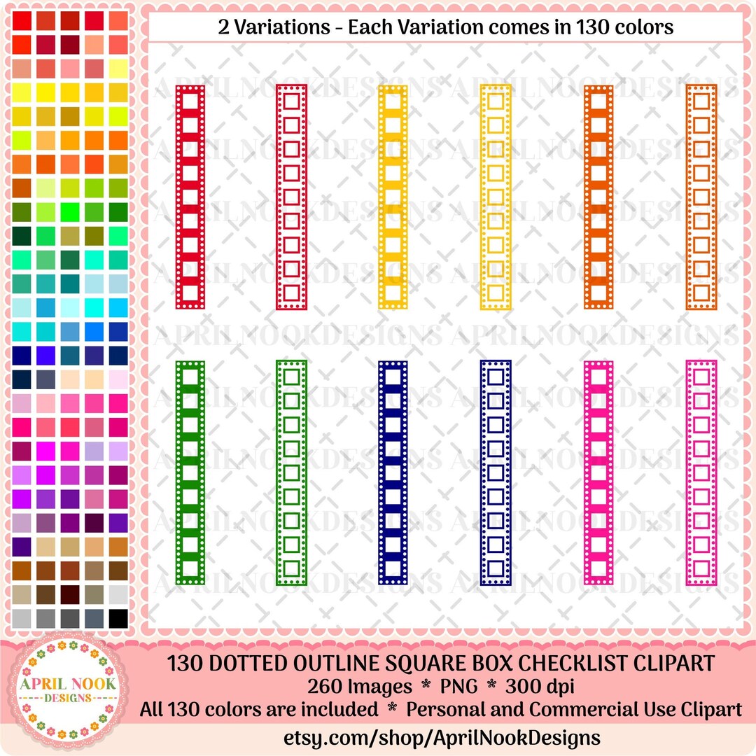 130 Dotted Outline Square Box Checklist Clipart-eclp Mambi Happy ...