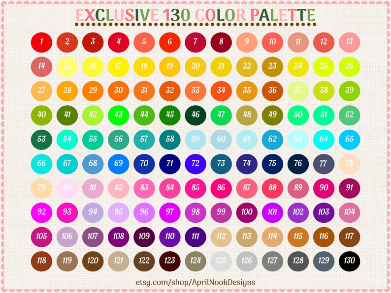 130 Chained Square Frames Clipart-colorful Digital Square Frames-ec ...