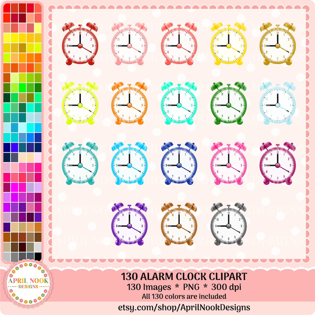 130 Alarm Clock Clipart Digital Clock Png Table Clock - Etsy Australia