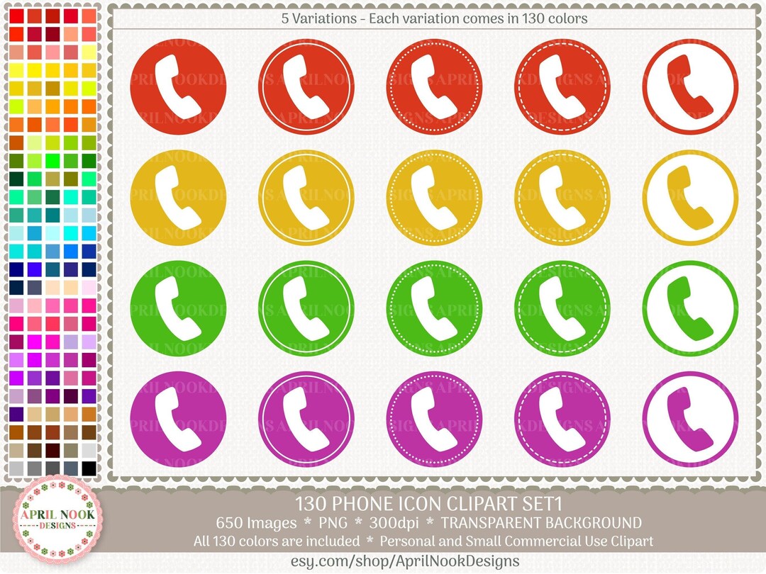 130 Phone Icon Clipart 1-rainbow Social Media Icons-instagram ...