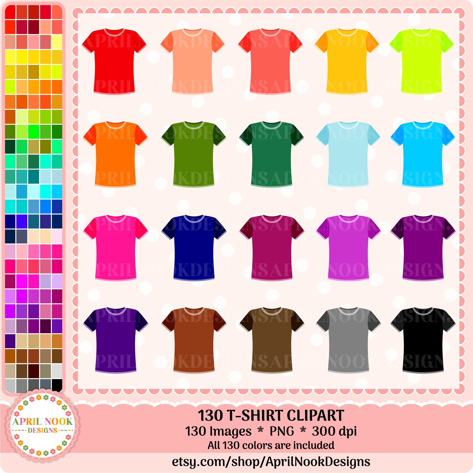 130 T-shirt Clipart T Shirt Mockups Png Colorful T Shirt - Etsy
