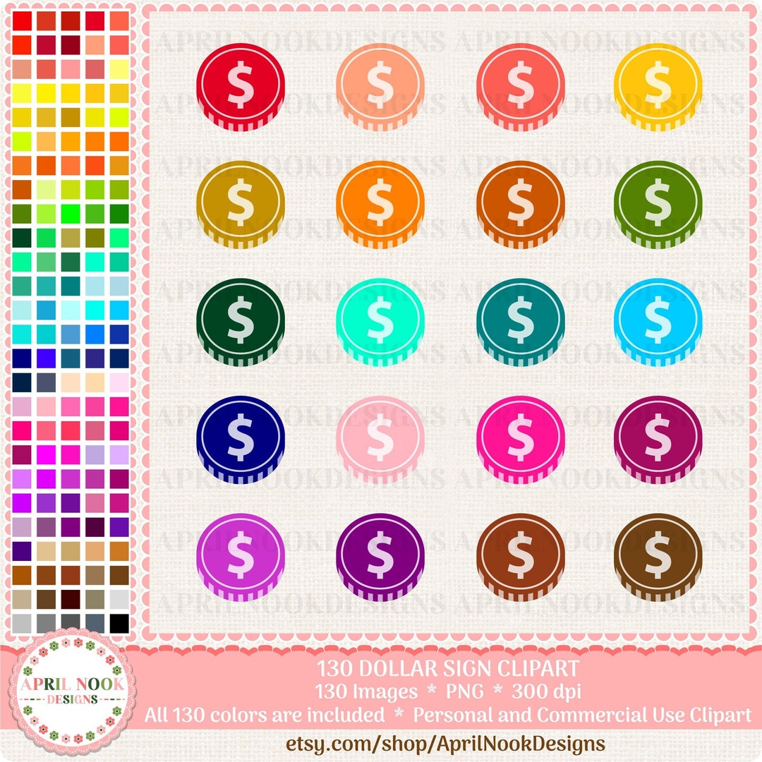 130 Dollar Sign Clipart Dollar Icon Png Digital Dollar Sign Money ...