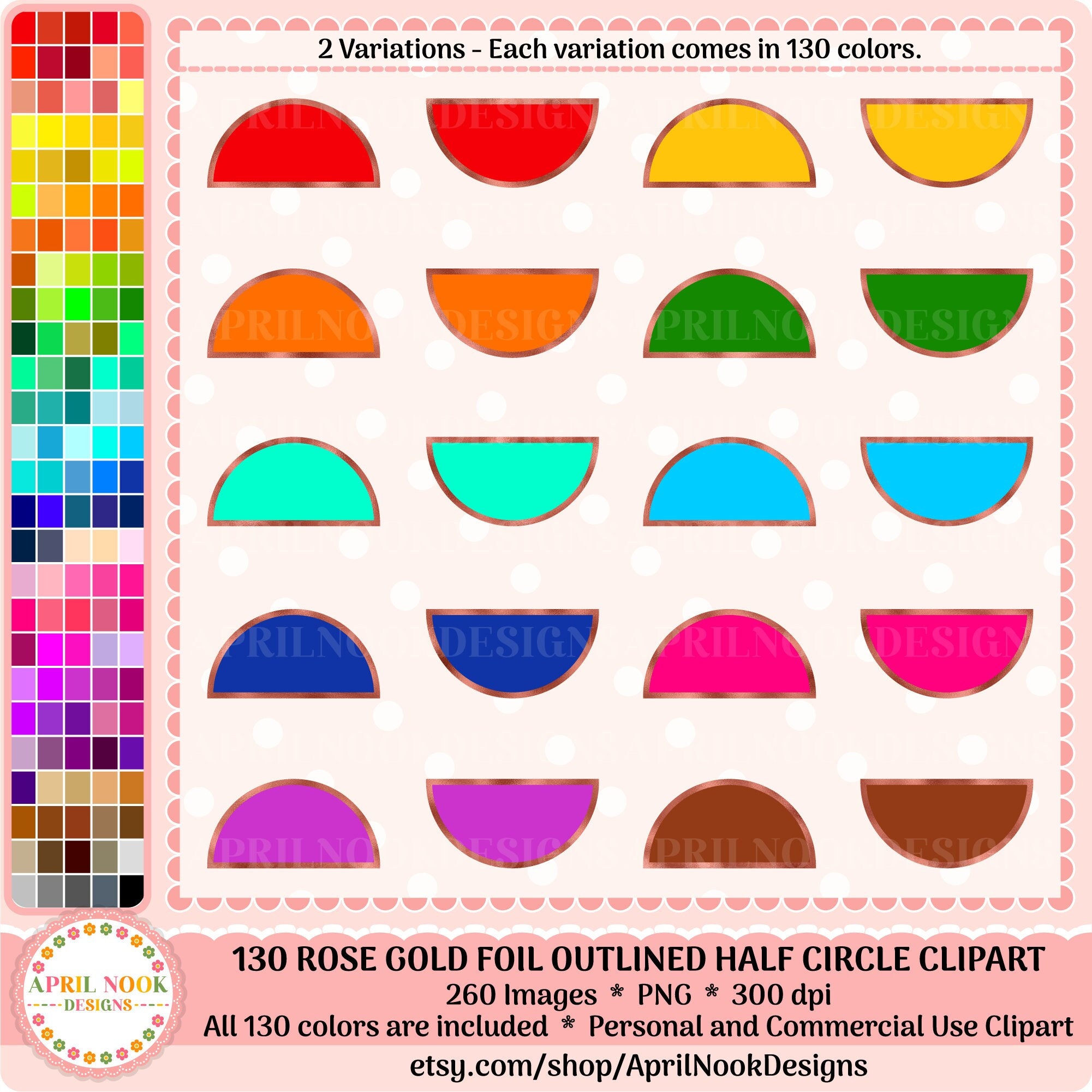Half Round Design Clipart