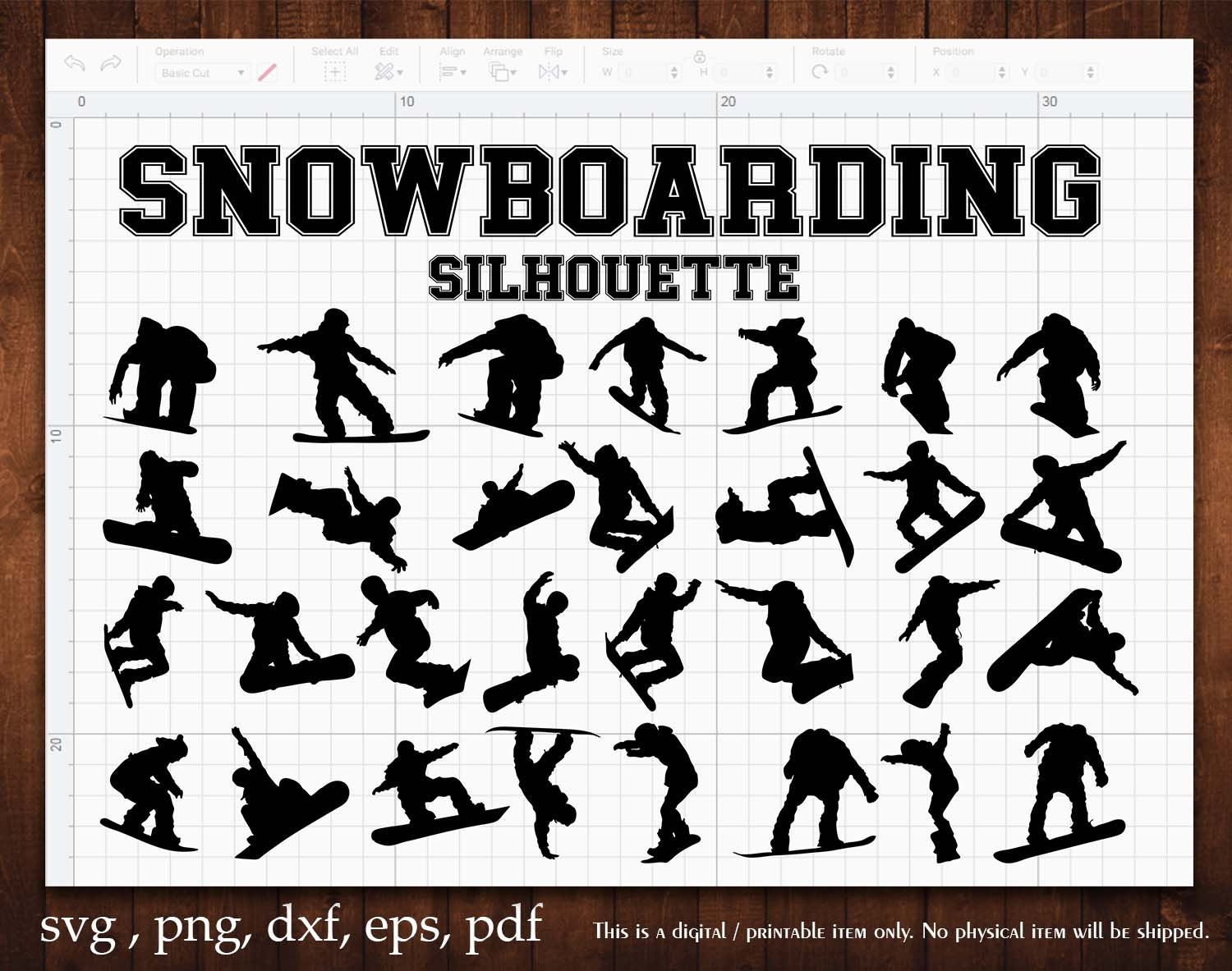 Snowboard Dxf File - Etsy
