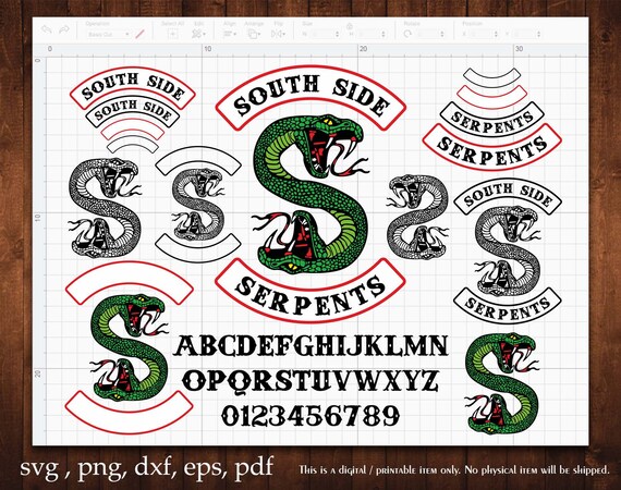 Wall Décor Prints Home & Living Southside Alphabet Svg Silhouette ...