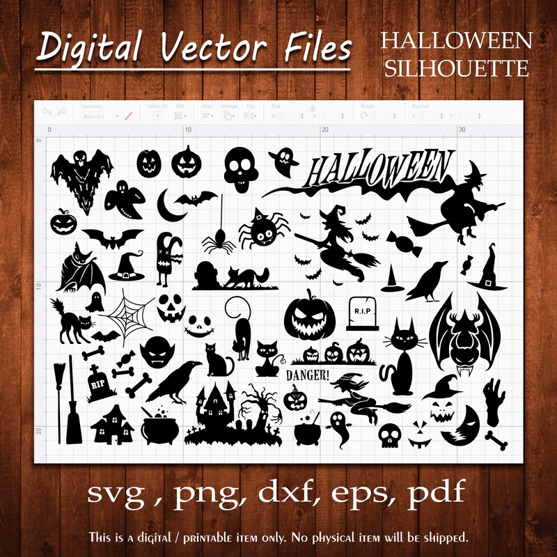 Halloween Vector Bundle - Etsy