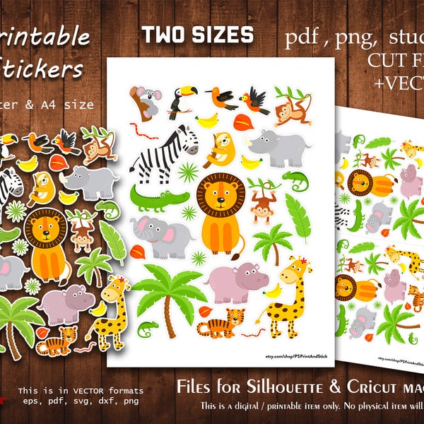 Safari Animals - Etsy