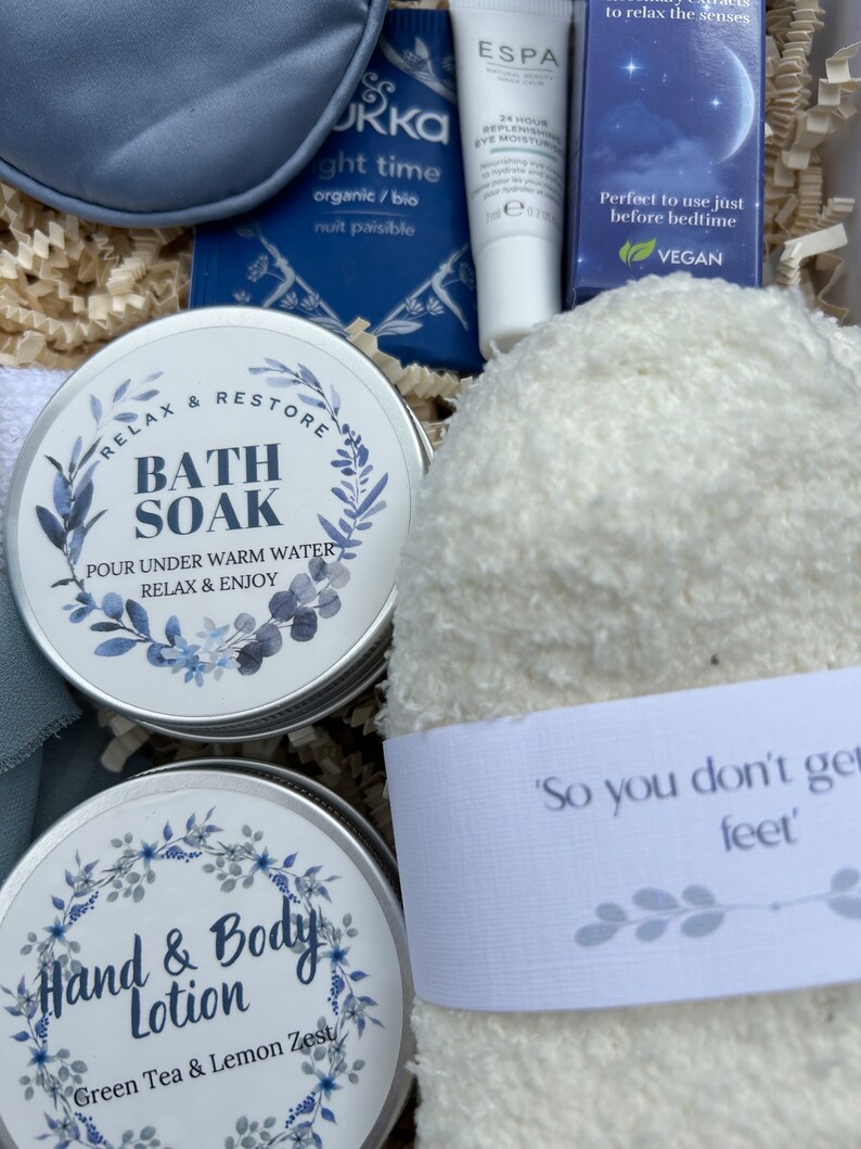 Bride-to-be Pamper Hamper Blue Luxury Spa Wedding Gift for Relaxation ...