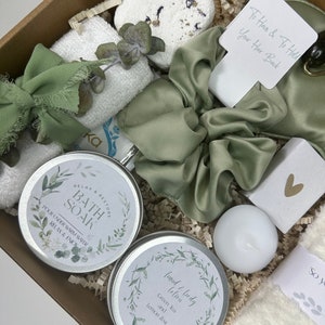 Bride-to-be Spa Gift Set - Sage Green Luxury Goodies for Relaxation ...