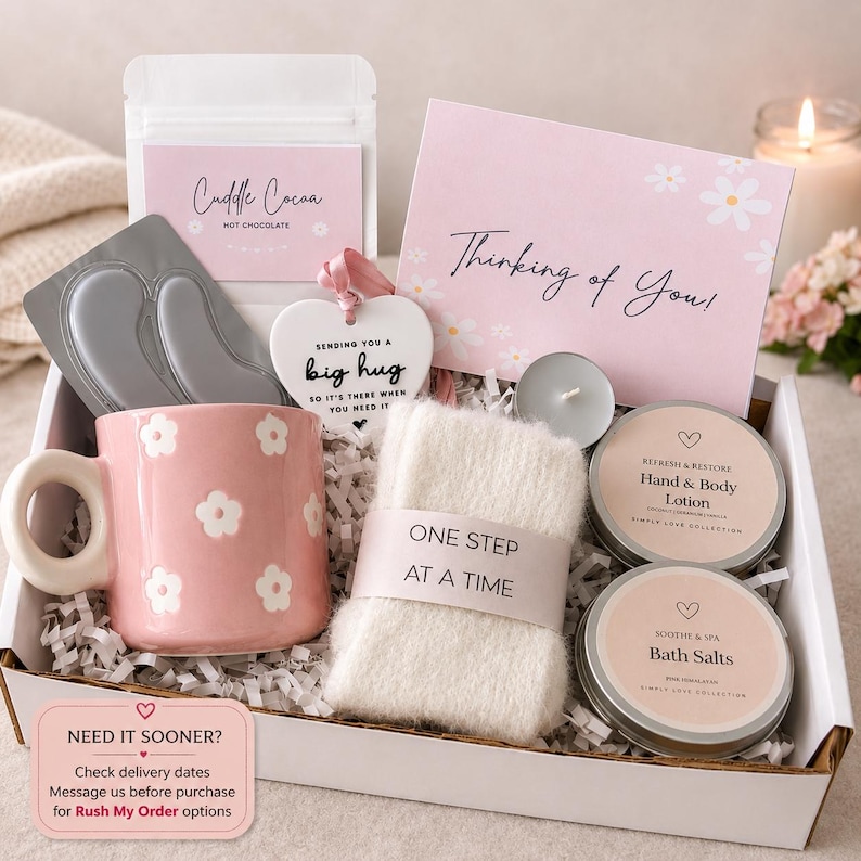 Hug in a Box – One Step at A Time Care Package for Her, Get Well Soon ...
