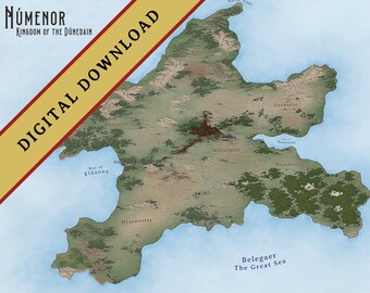 Númenor Middle Earth - Etsy