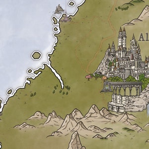 SUMMERSET ISLES Original Map From the Elder Scrolls Games. ESO Art. - Etsy