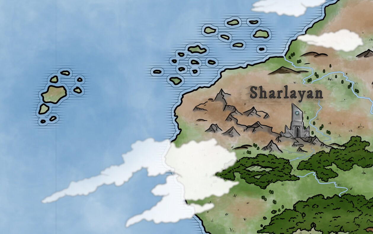 EORZEA Full Color Map From Final Fantasy XIV Online - Etsy