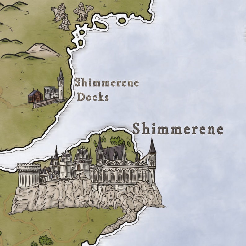 SUMMERSET ISLES Original Map From the Elder Scrolls Games. ESO Art. - Etsy