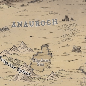 Western Faerûn Map Poster: Dungeons and Dragons Forgotten Realms Wall ...