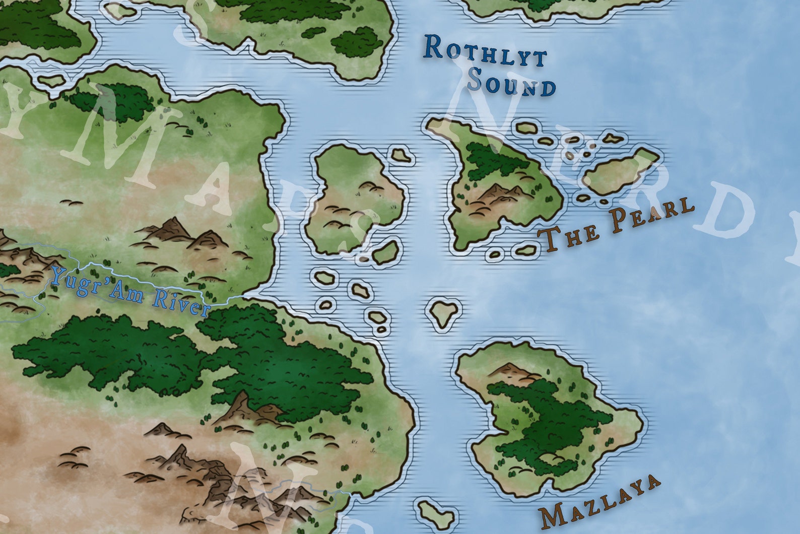 EORZEA full color map from Final Fantasy XIV Online | Etsy