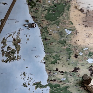 Western Faerûn Map Poster: Dungeons and Dragons Forgotten Realms Wall ...