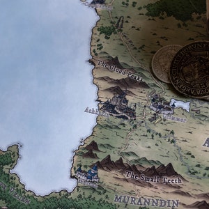 Western Faerûn DIGITAL Fantasy Map – Printable D&D Forgotten Realms Art ...