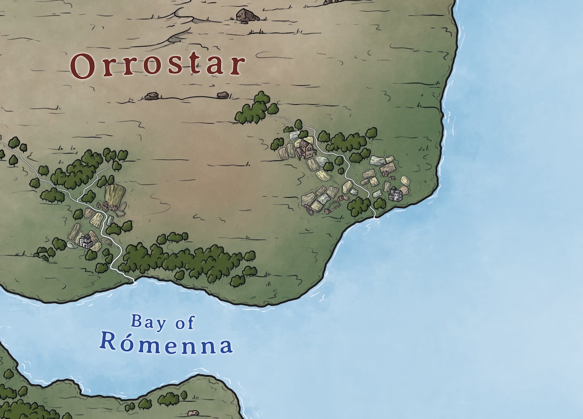 NÚMENOR Map From Tolkien's Works. Middle Earth. the Rings - Etsy