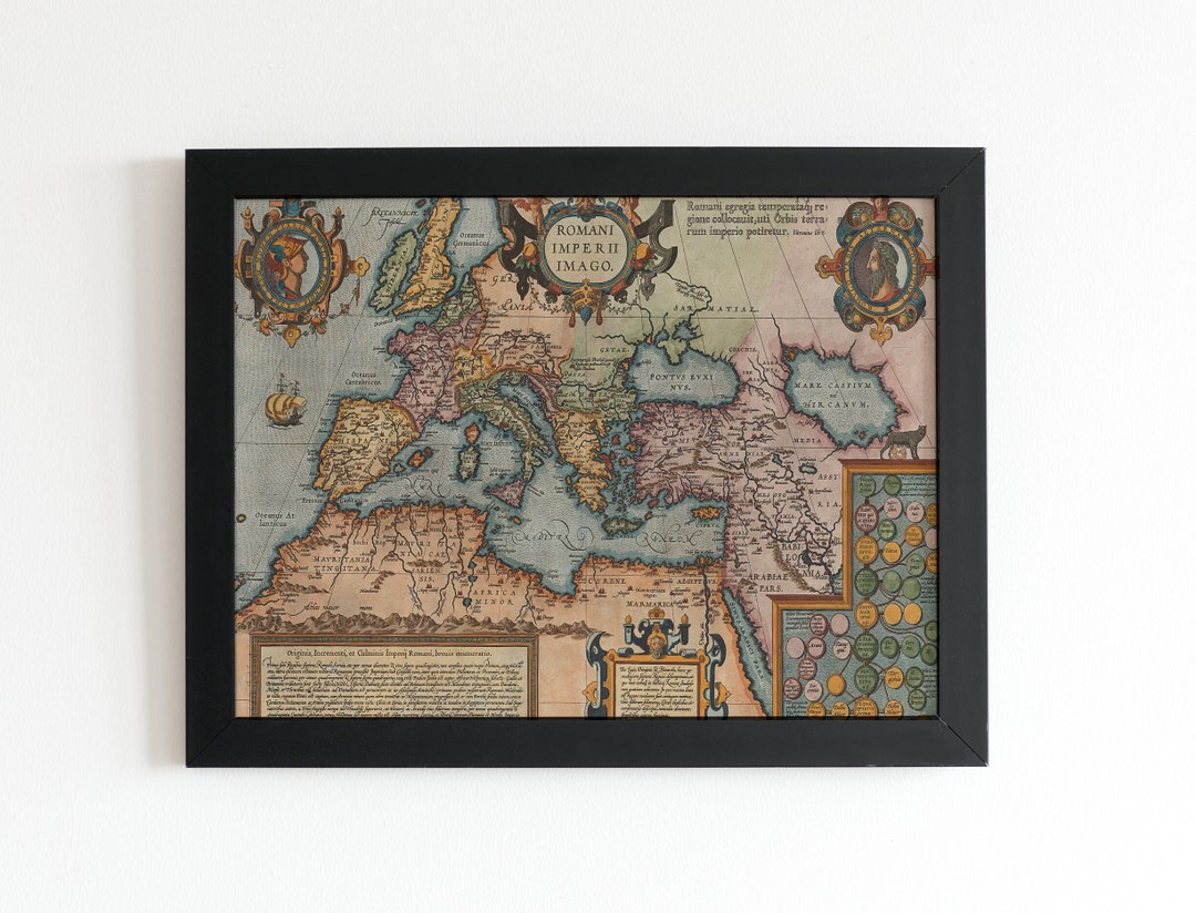 Vintage Map Poster of the Roman Empire. DIGITAL DOWNLOAD. Ancient ...