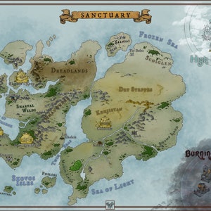 DIABLO 3, Map of SANCTUARY From Blizzard's Classic Isometric RPG Game ...