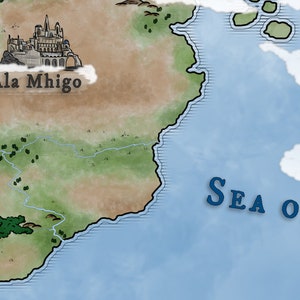 EORZEA Full Color Map From Final Fantasy XIV Online - Etsy