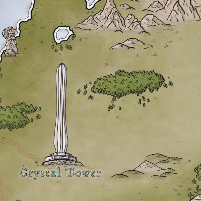 SUMMERSET ISLES Original Map From the Elder Scrolls Games. ESO Art. - Etsy