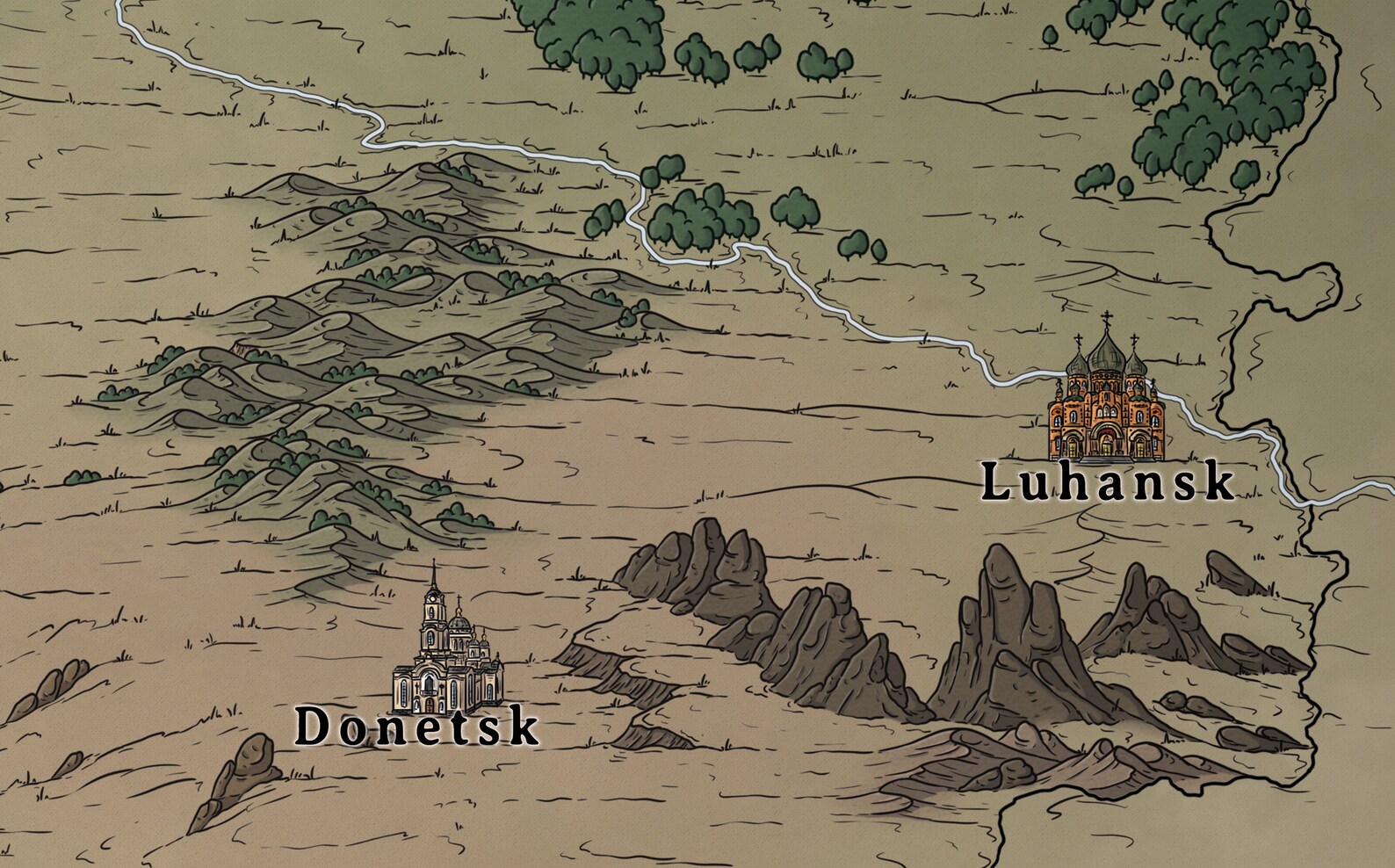 UKRAINE Full Color Detailed Map DONATE to Charities - Etsy