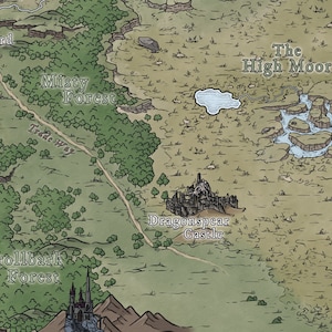 Western Faerûn Map: Printable D&D Forgotten Realms Art (digital ...