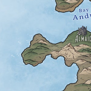 NÚMENOR Map From Tolkien's Works. Middle Earth. the Rings of Power - Etsy