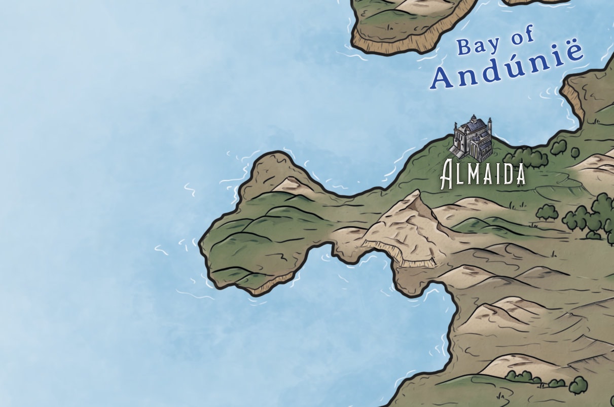 NÚMENOR Map From Tolkien's Works. Middle Earth. the Rings - Etsy