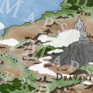 EORZEA full color map from Final Fantasy XIV Online | Etsy